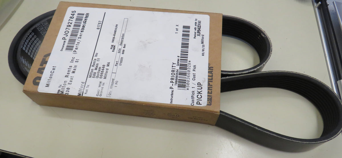 Caterpillar 1712321 V-Belt 5/8/2025 THIS PART IS IN STOCK 5/8/2025 ...