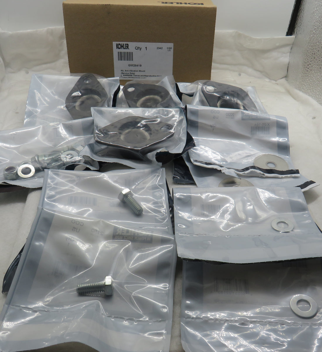 GM28419 Kohler Anti-Vibration Mount Kit 2/24/2025 THIS PART IS IN STOC ...