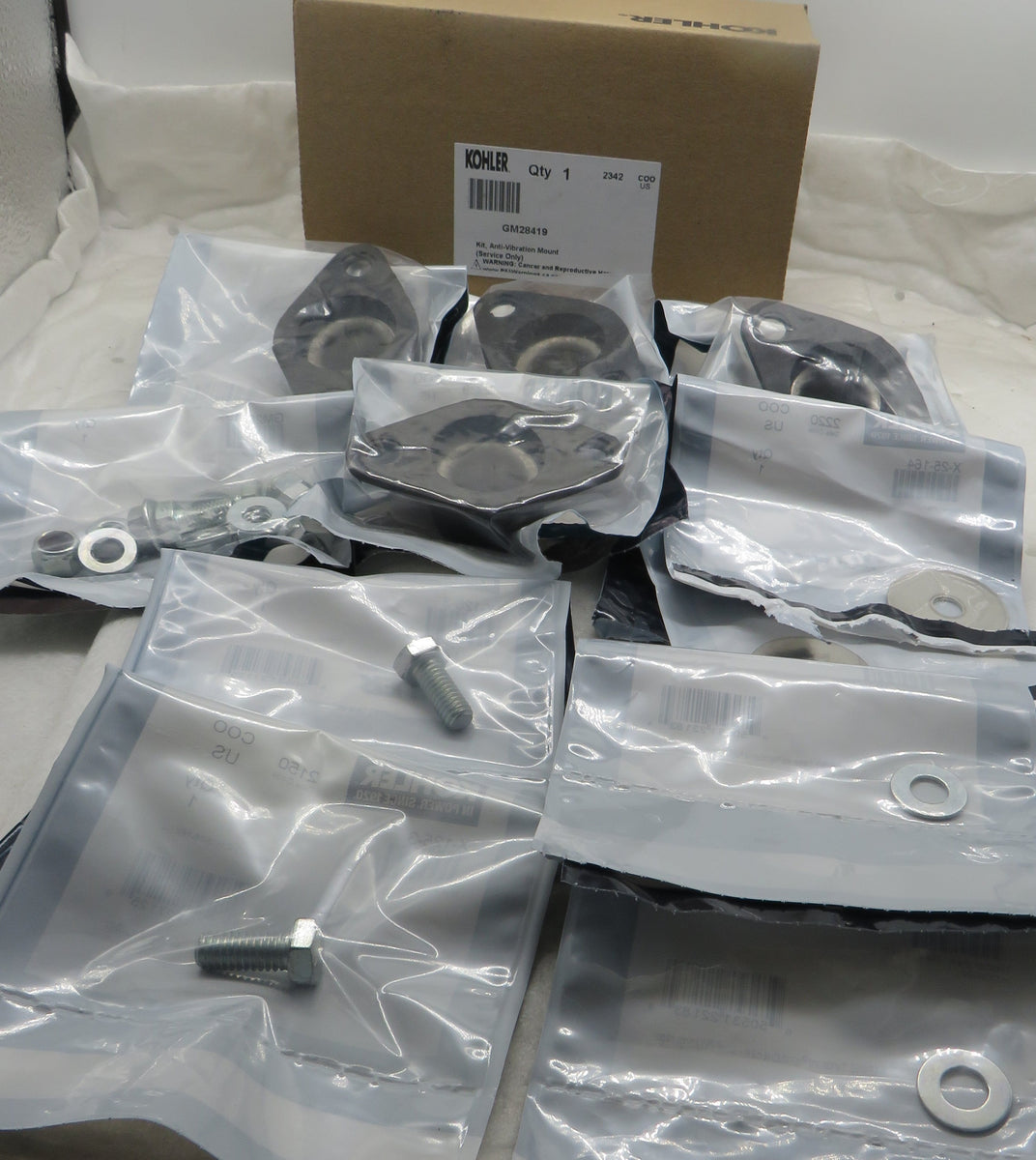 GM28419 Kohler Anti-Vibration Mount Kit 11/7/2025 THIS PART IS IN STOC ...