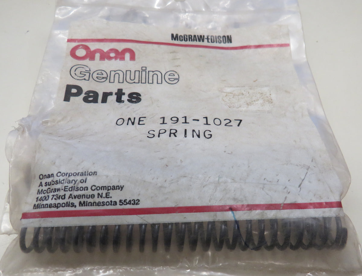 191-1027 Onan Spring Plunger RDJE/RDJEA Industrial Engine (Spec A) 2/1 ...