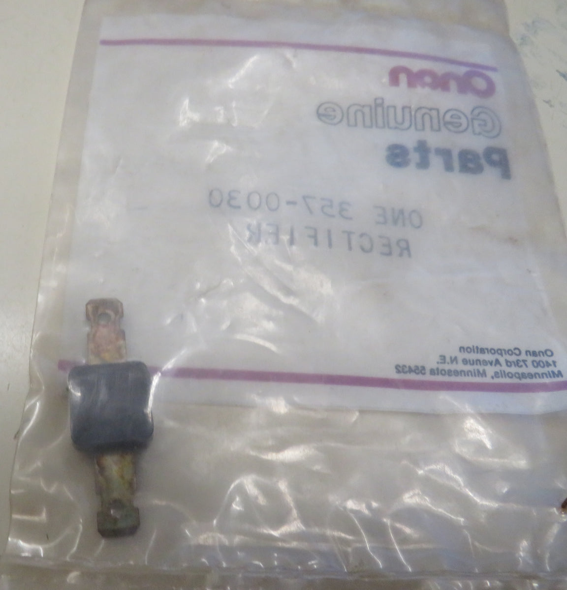 357-0030 Onan Rectifier 2/8/2024 THIS PART IS IN STOCK as of 2/8/2024 ...