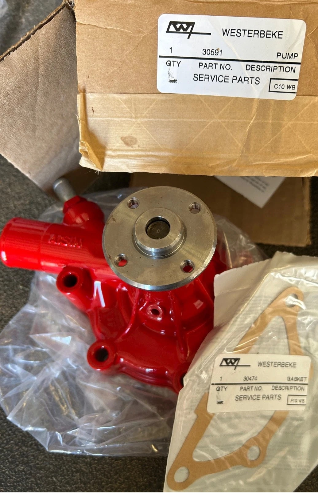 30591 Westerbeke Pump, Fresh Water WB-030591 10.0 BTD 1/21/2026 THIS P ...