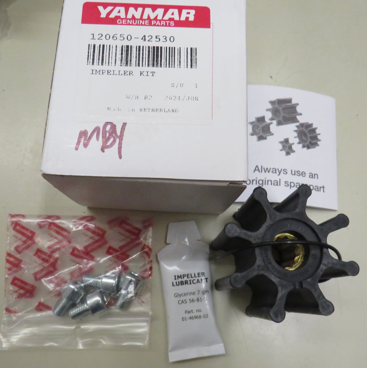 120650-42530 Yanmar Impeller Kit 10/18/2025 THIS PART IS IN STOCK 10/1 ...