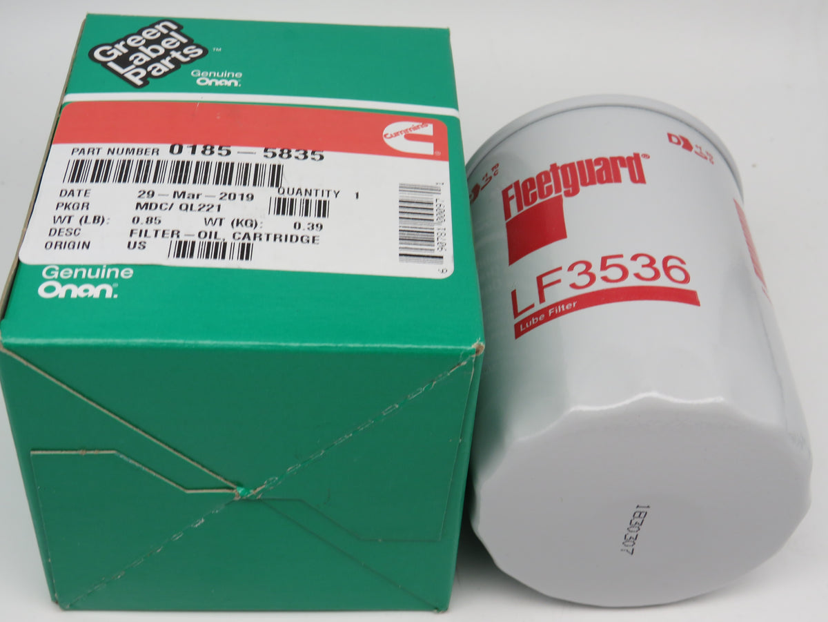 LF3536 Cummins Oil Filter same as Onan 185-5835 4/29/2025 THIS PART IS ...