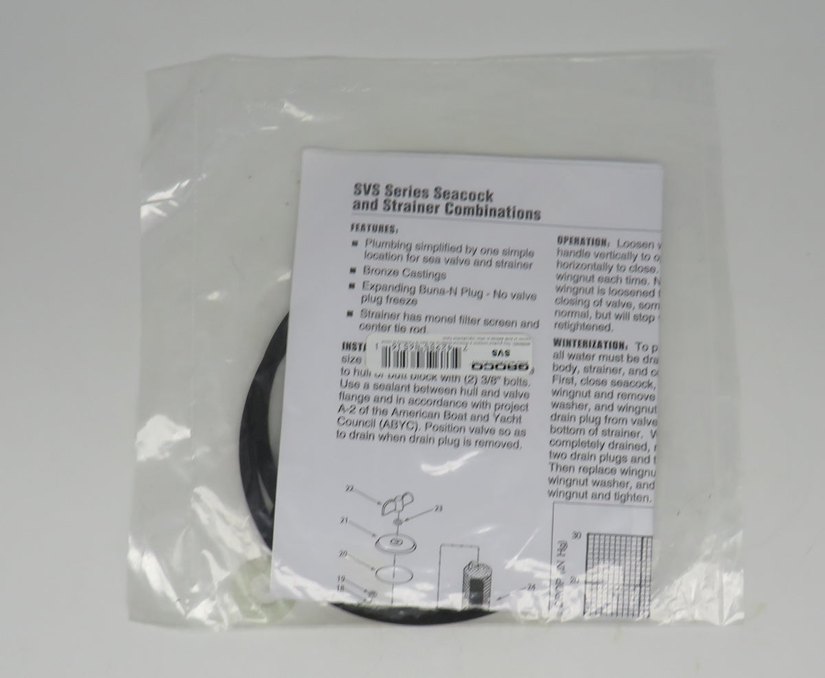 SVS Groco Sea Strainer Service Repair Kit For SVS 750/1000/1250 Gasket ...