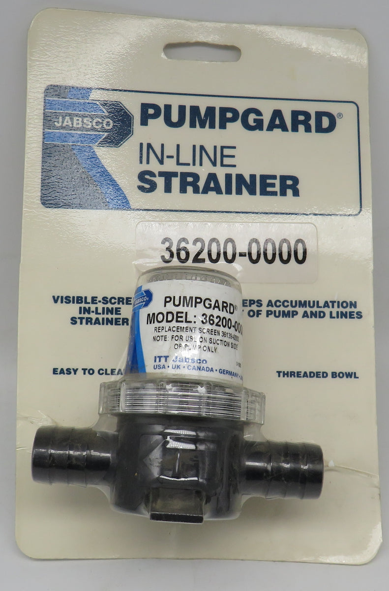 36200-0000 Jabsco Par Pumpguard Inline Strainer 3/4" Hose 11/13/2024 T ...