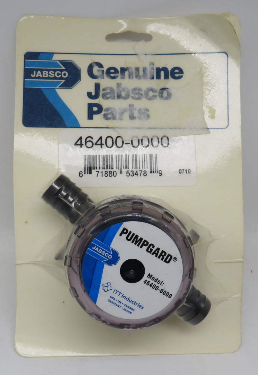 46400-0000 Jabsco Par Pumpguard Low Profile Inline Strainer 3/4" Hose ...