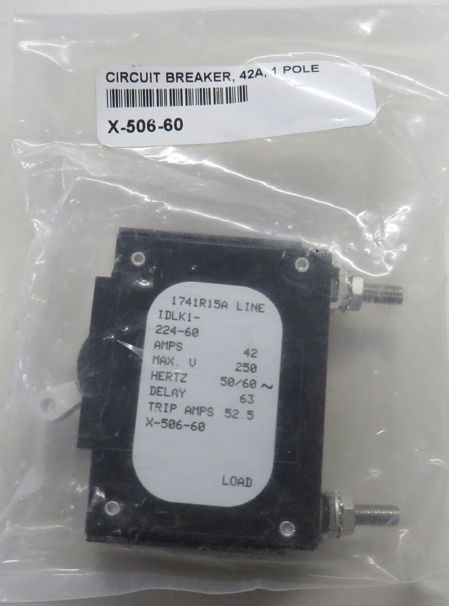 Kohler X-506-60 Circuit Breaker, 42 a, 250 V, 1 Pole for 5ECD White Ha ...