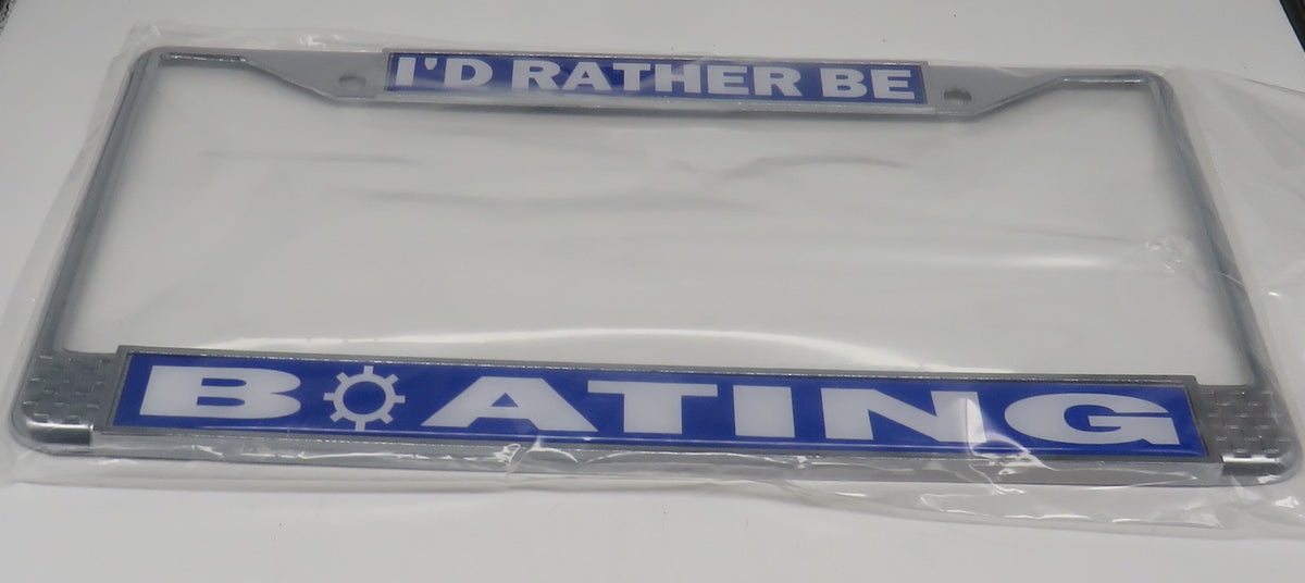 License Plate: "I'd Rather Be Boating" 1/21/2025 THIS ITEM IS IN STOCK ...