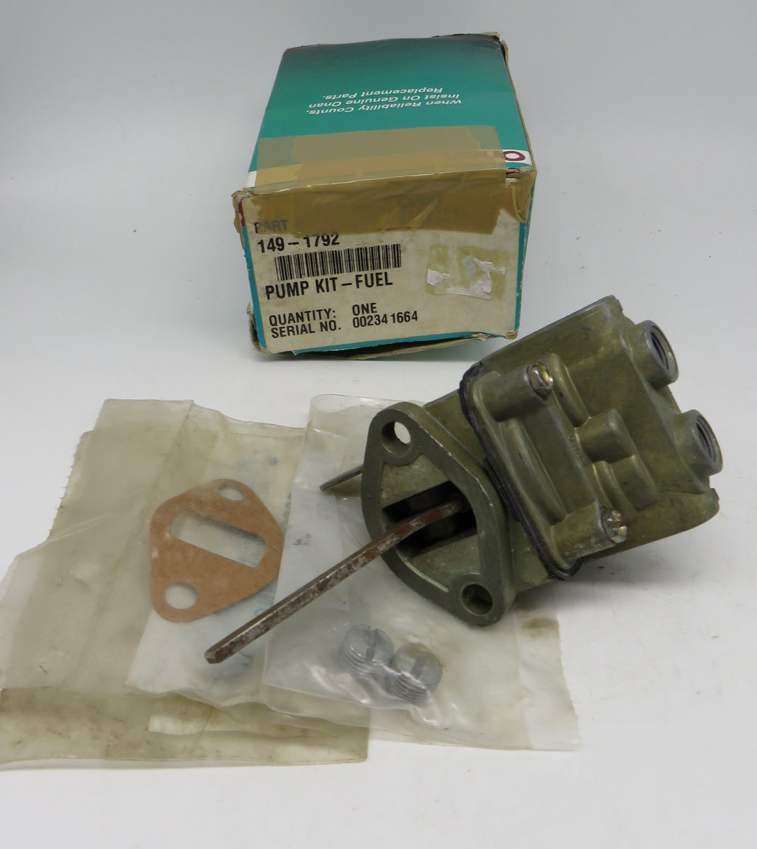 149-1792 Onan Mechanical Fuel Pump OBSOLETE For CCKB Engines Spec G-J ...