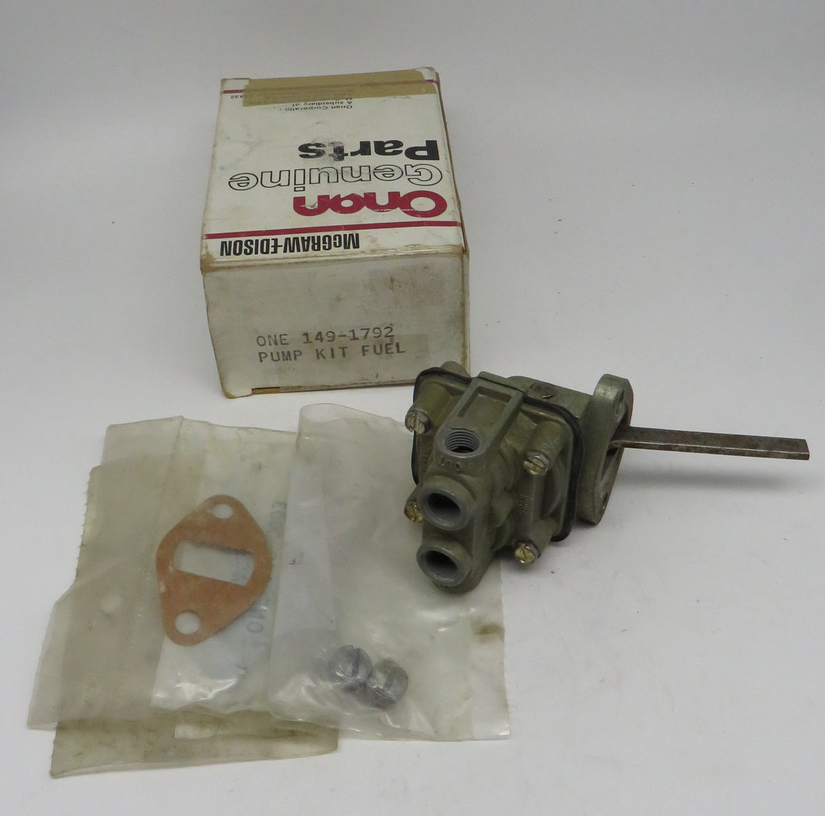 149-1792 Onan Mechanical Fuel Pump OBSOLETE For CCKB Engines Spec G-J ...