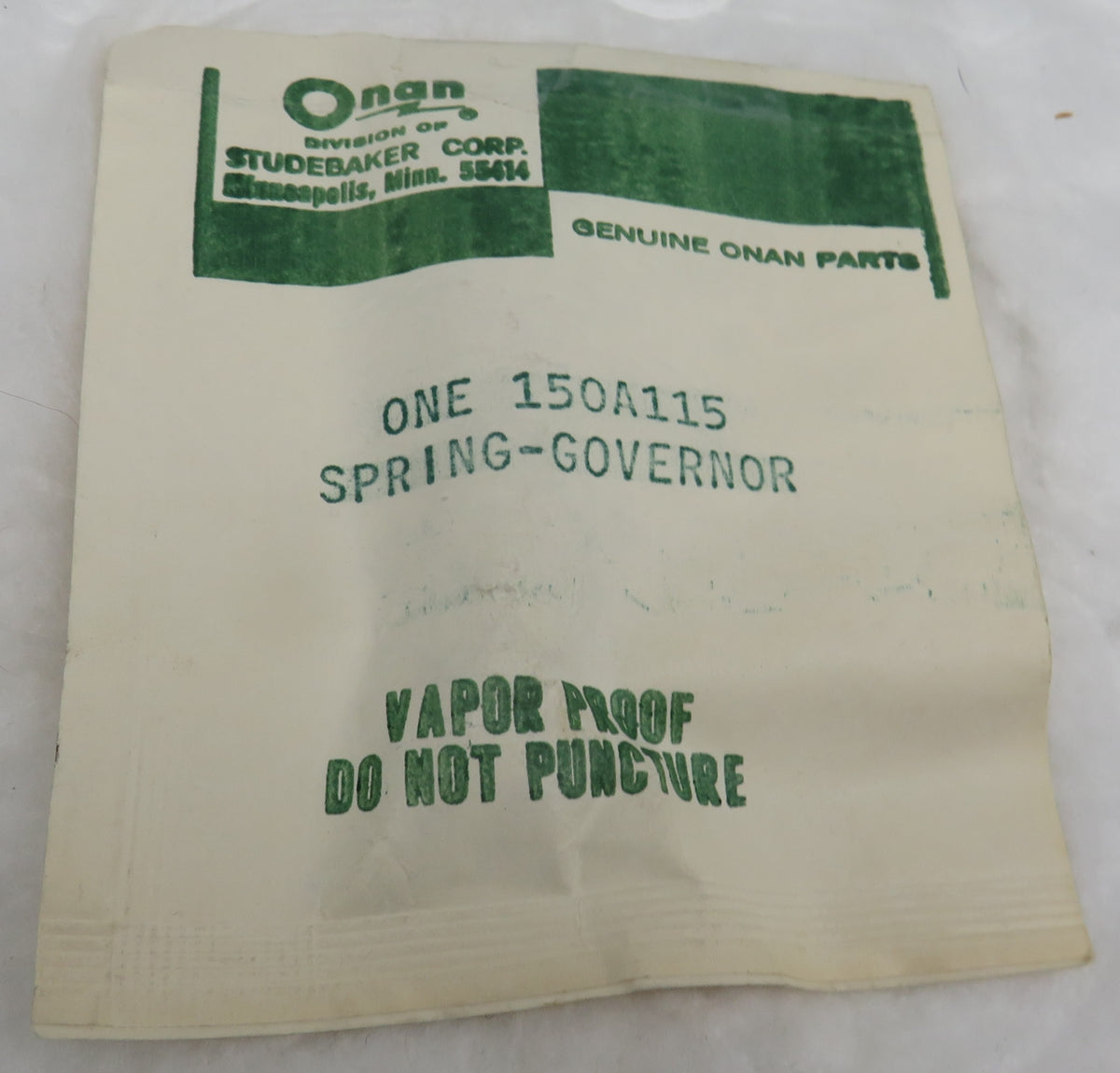 Onan 150-0115 (150A115) Spring Governor For AK Genset (Spec A N) & AJ ...