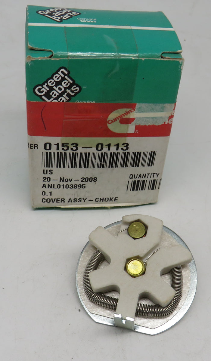 153-0113 Onan Cover Assembly Choke 12 Volt 2/8/2024 THIS PART IS IN ST ...