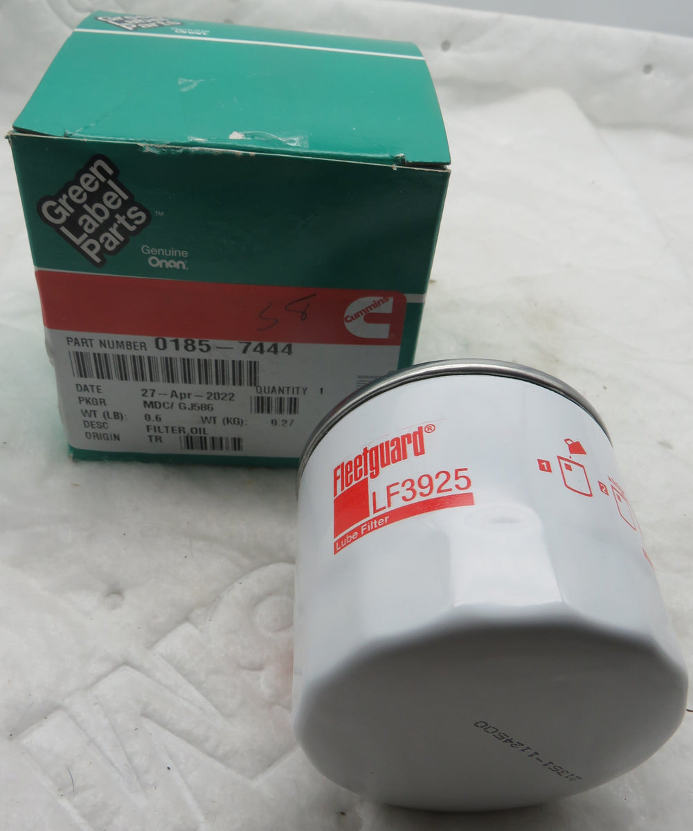Onan 185-7444 Lube Oil Filter 12/17/2024 THIS PART IS IN STOCK 12/17/2 ...