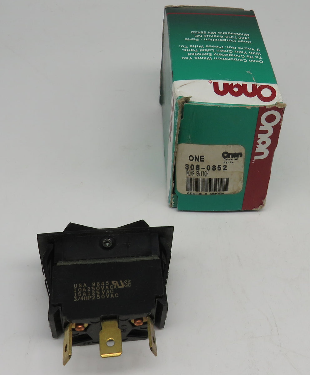 308-0852 Onan Switch-Rocker (SPDT) "THIS PART IS IN STOCK as of 1/26/2 ...