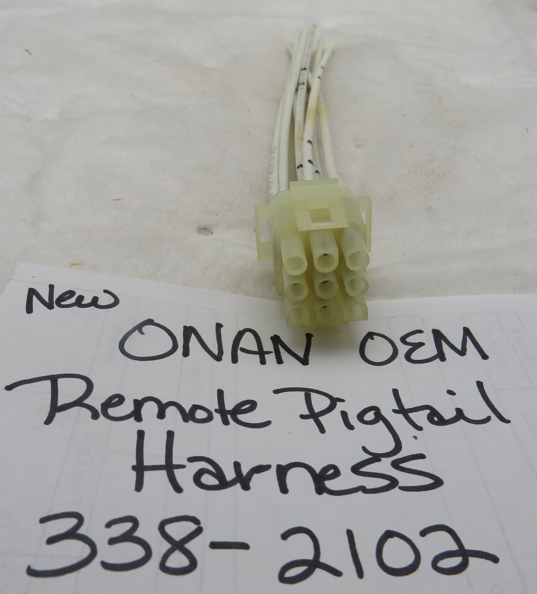 Onan 338-2102 OEM Remote Pigtail Harness 12/17/2024 THIS PART IS IN ST ...