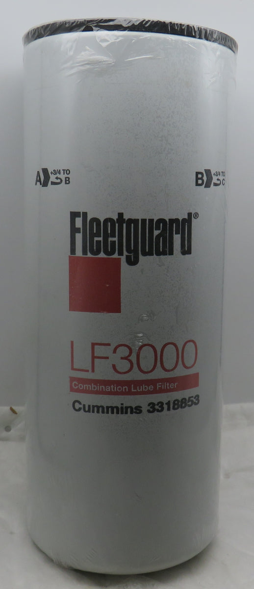 3318853 Cummins Fleetguard LF3000 Lube Oil Filter Element 3/31/2025 TH ...