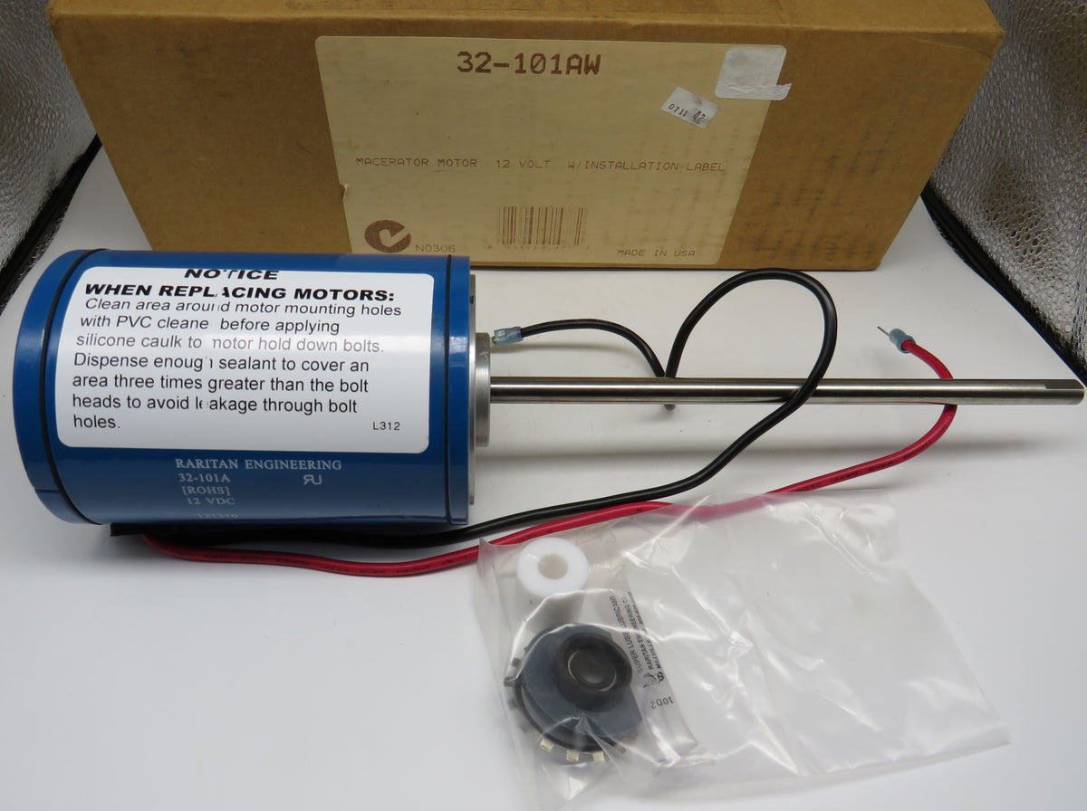 32-101AW Raritan 12V Lectra-San Mixer Motor for Raritan-San Toilet 1/3 ...