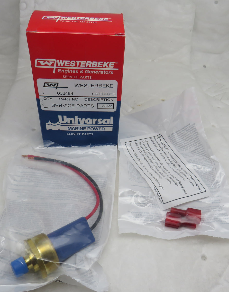 056484 Westerbeke Oil Pressure Switch Replaces Obsolete 11552 5/13/202 ...