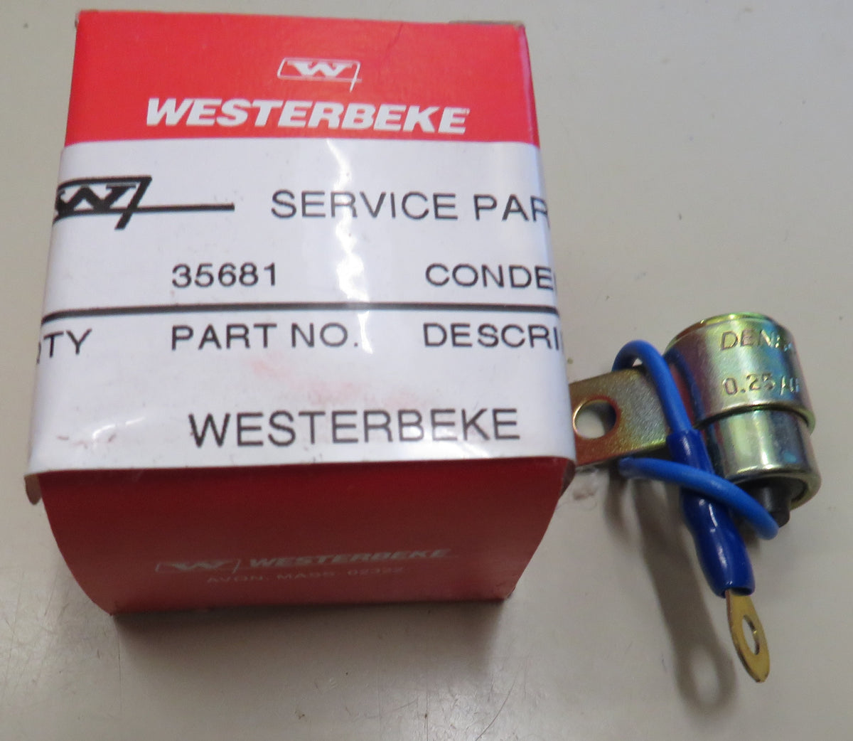 35681 Westerbeke Condenser Distributor 10/21/2025 THIS PART IS IN STOC ...