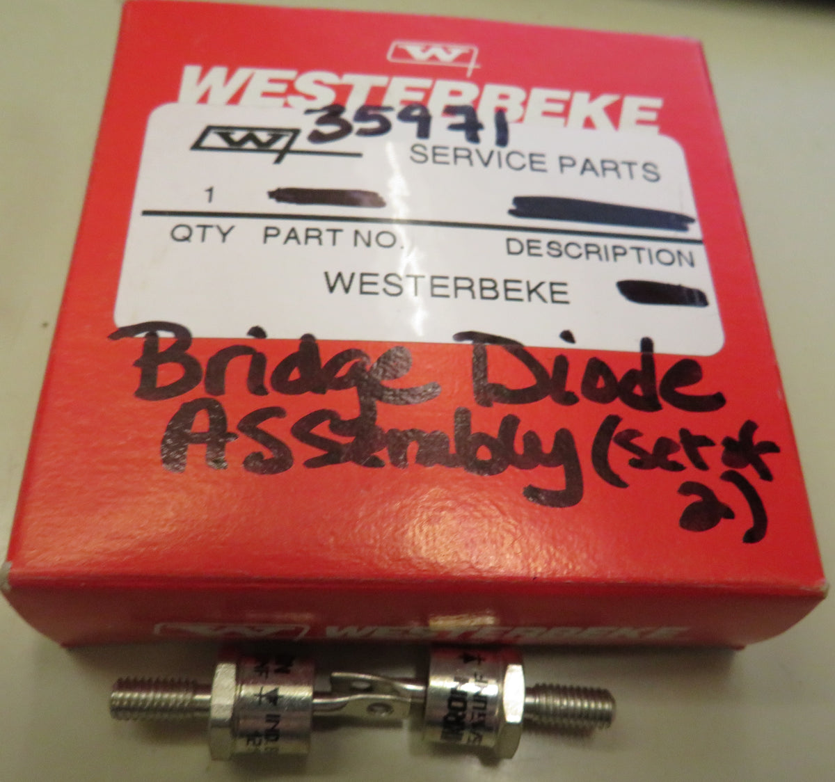 35971 Westerbeke Bridge Diode Assembly (Set of 2) for BCD, BCG 10/21/2 ...