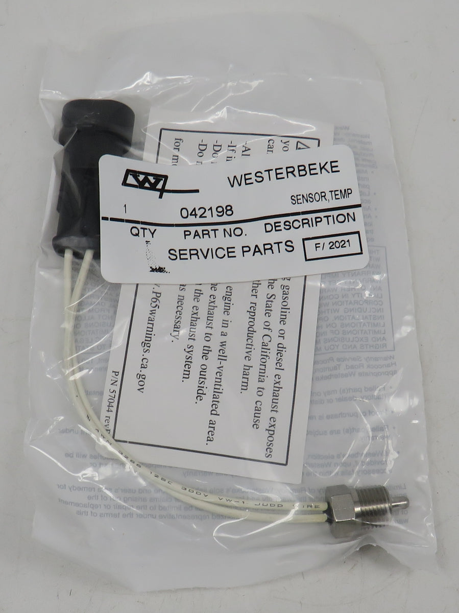 Westerbeke 42198 Temperature Sensor 10/21/2025 THIS PART IS IN STOCK 1 ...